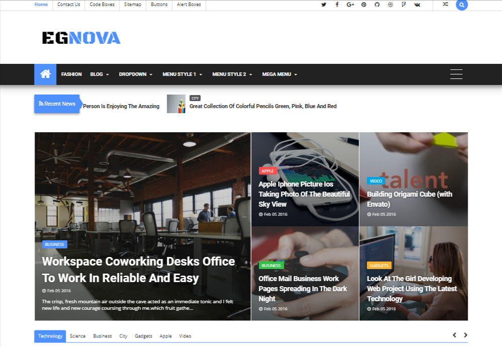 Free 24+ Responsive Blogger Templates [2020] For News and Magazine ...