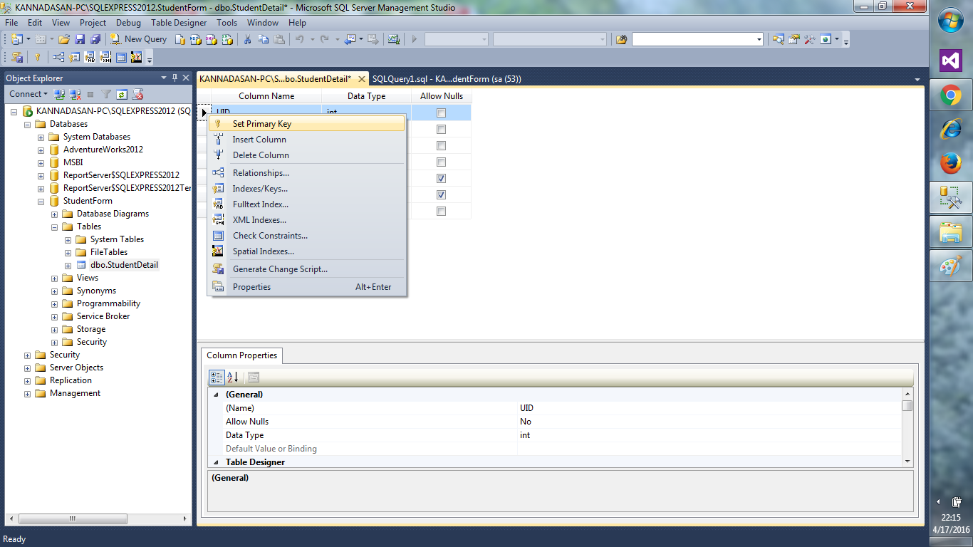 JK SQL Server Blog: How to add Primary key in the existing table in SQL ...