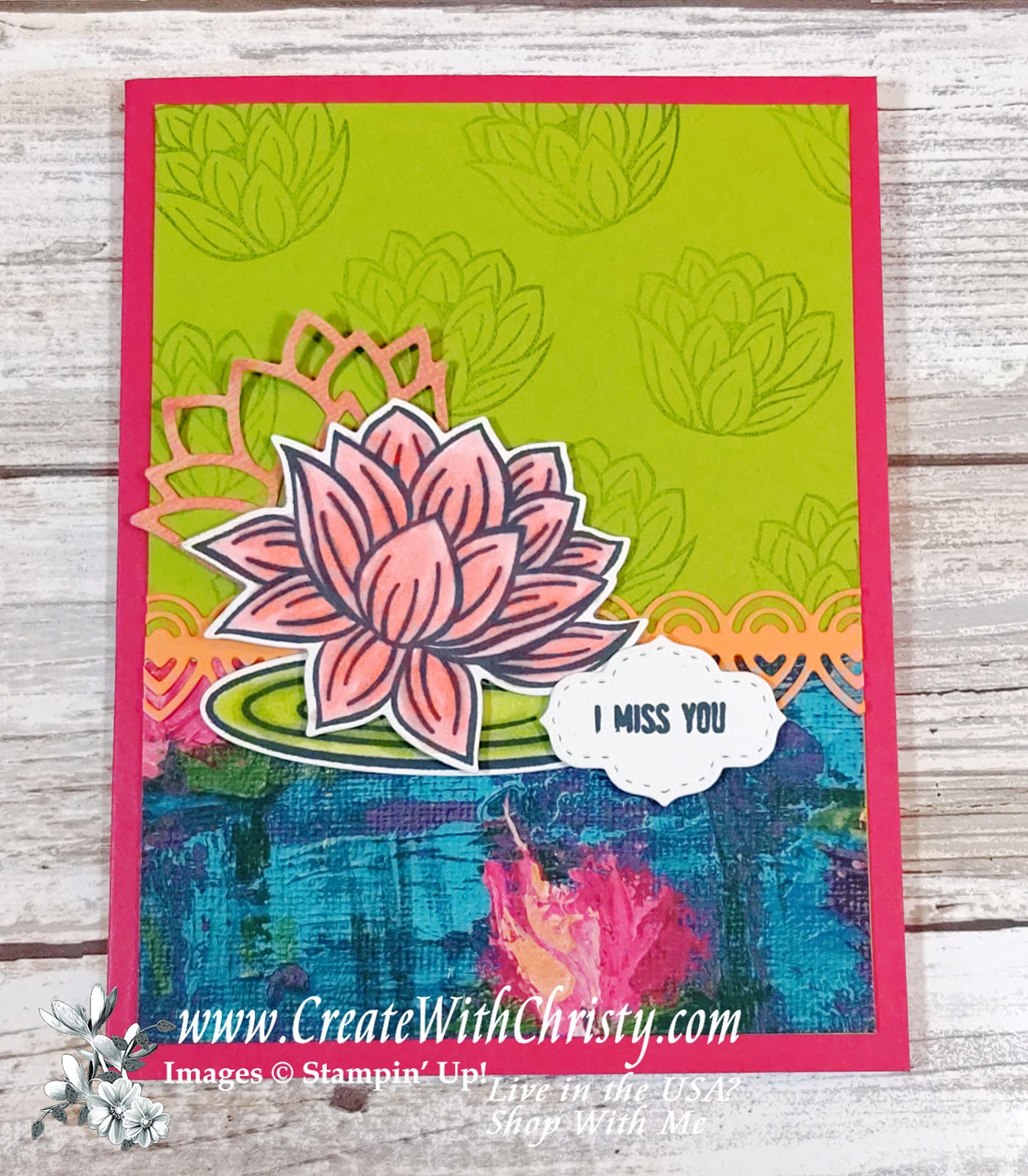 Weekly Live Replay - Lovely Lily Pad Cards [Create With Christy]