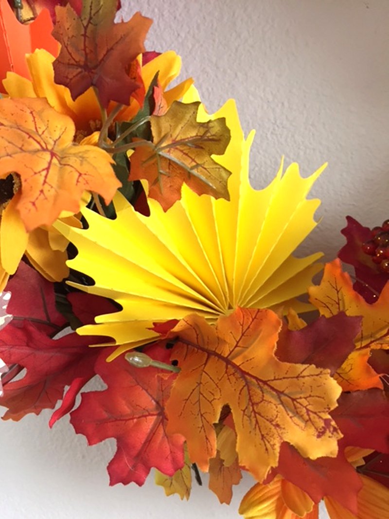 Paper Craft Creations: Autumn Leaves Fall Wreath Thanksgiving Collection