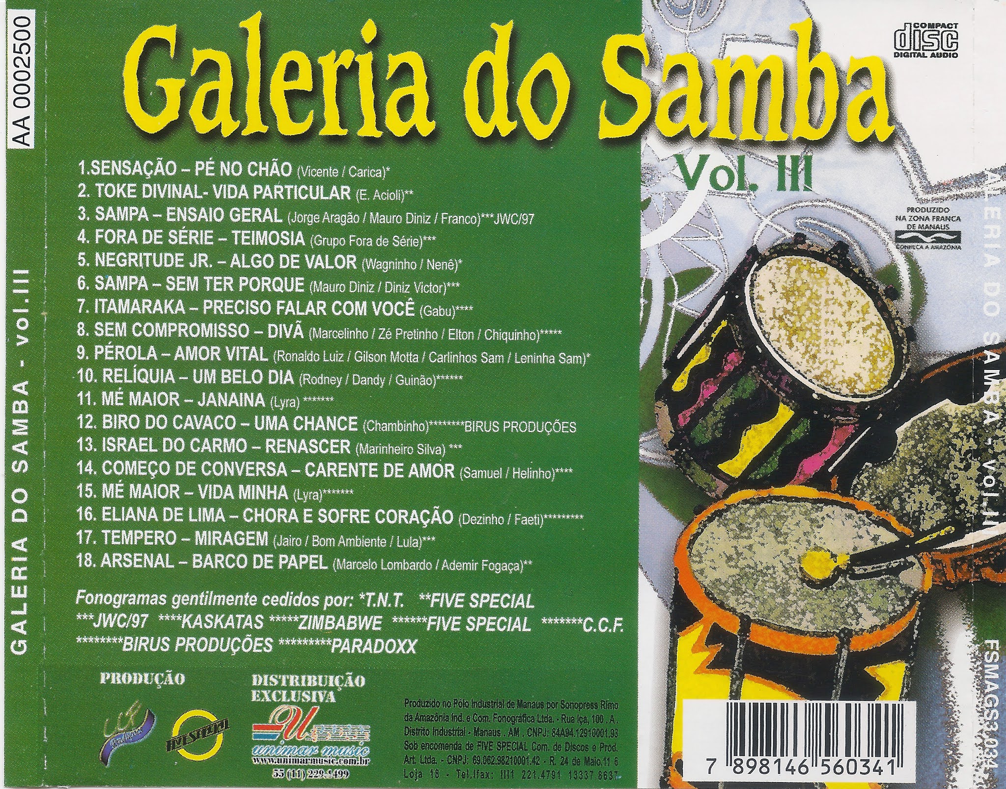 Samba & Pagode Flac: Galeria do Samba Vol.03 (Flac )