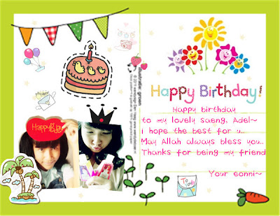 Tedi Deer: Adel's 15th Birthday Card