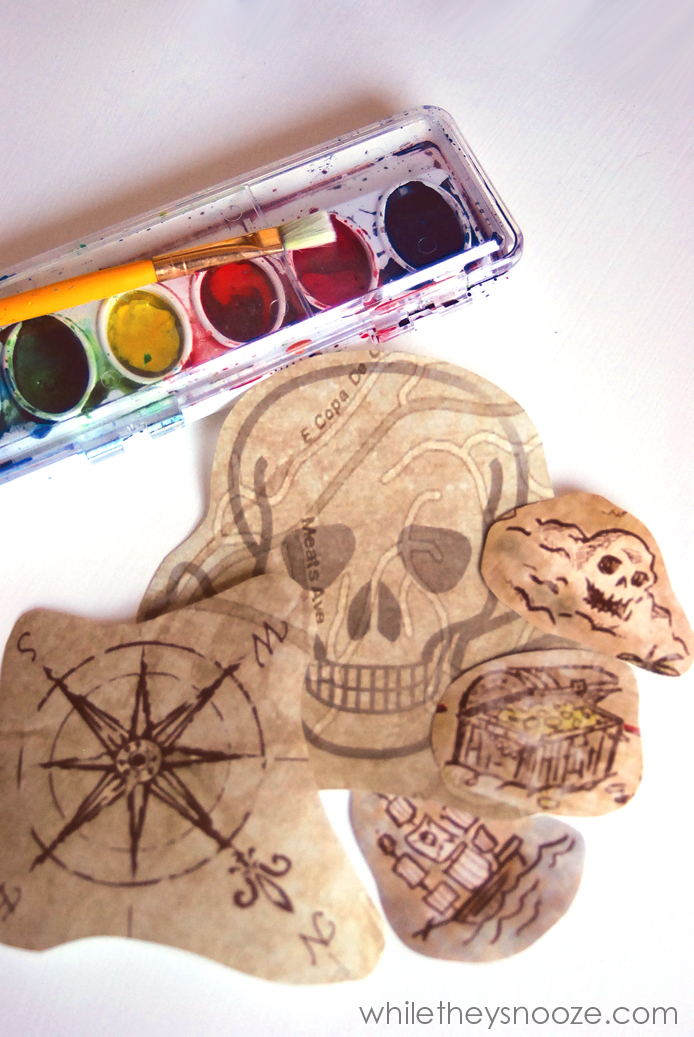 While They Snooze: How to Make a Pirate Treasure Map: Inspired by ...