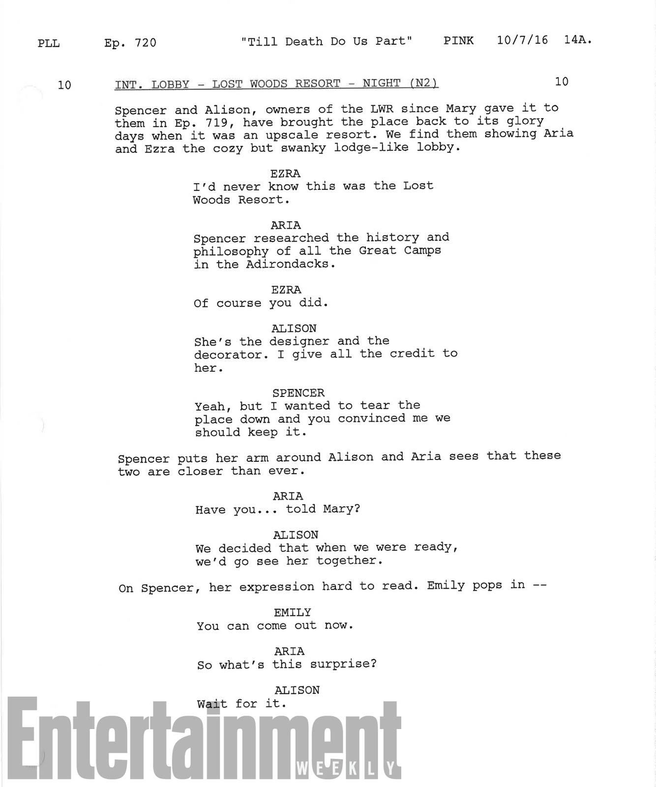 PRETTY LITTLE LIARS BOOM: Liberada uma página do script do 7x20 - Till ...