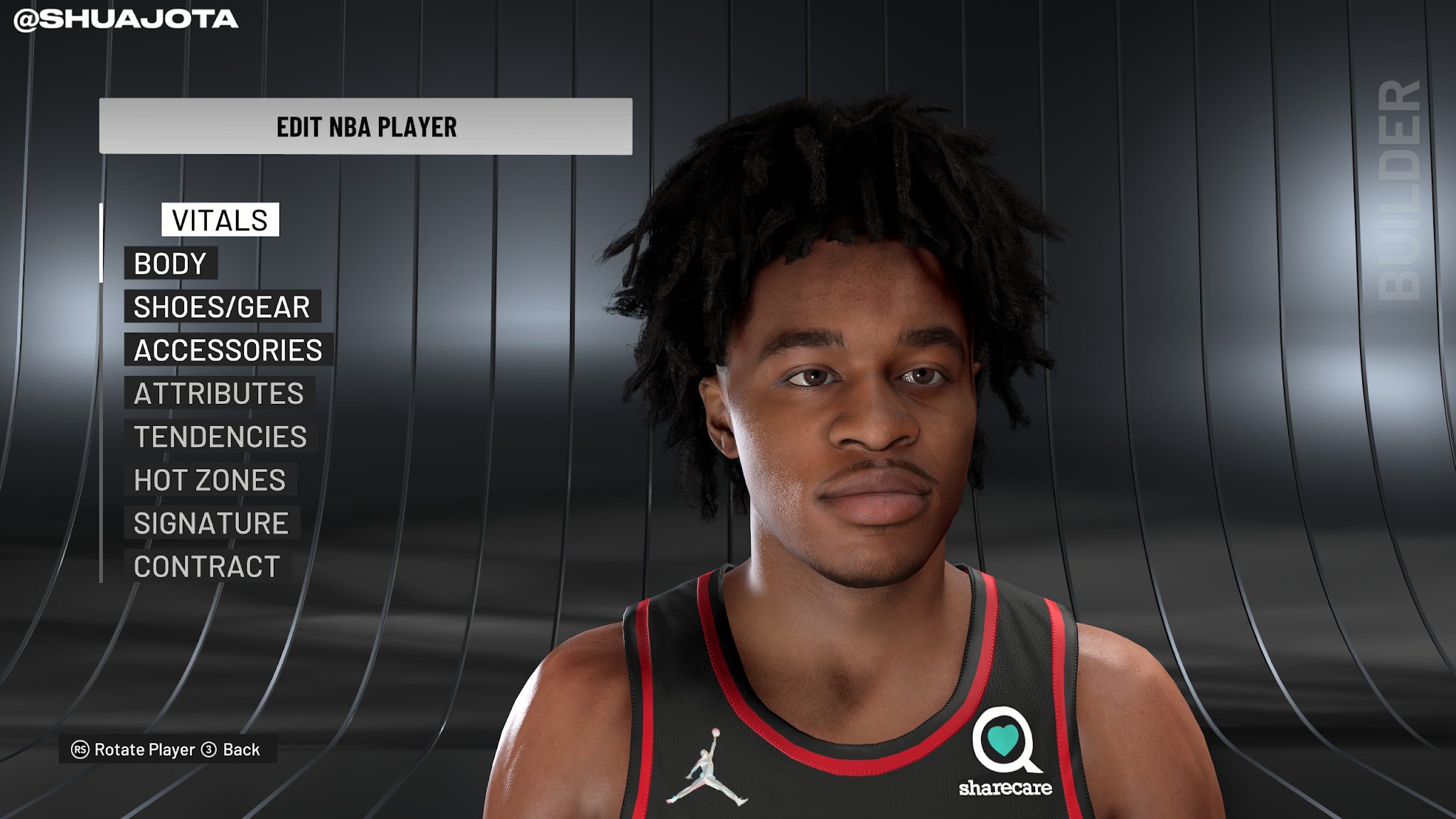 NBA 2K22 Sharife Cooper Cyberface (Missing Face Scan) by Shuajota