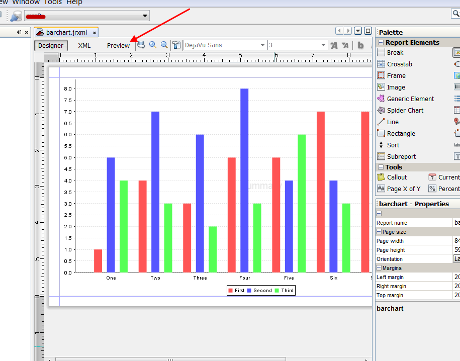 Nascent การออกรายงานกราฟแท่ง Bar Chart Ireport