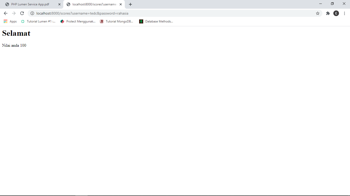 Tutorial Lumen PHP Framework | Routing, Middleware, dan Controller Tutorial Lumen PHP Framework | Routing, Middleware, dan Controller