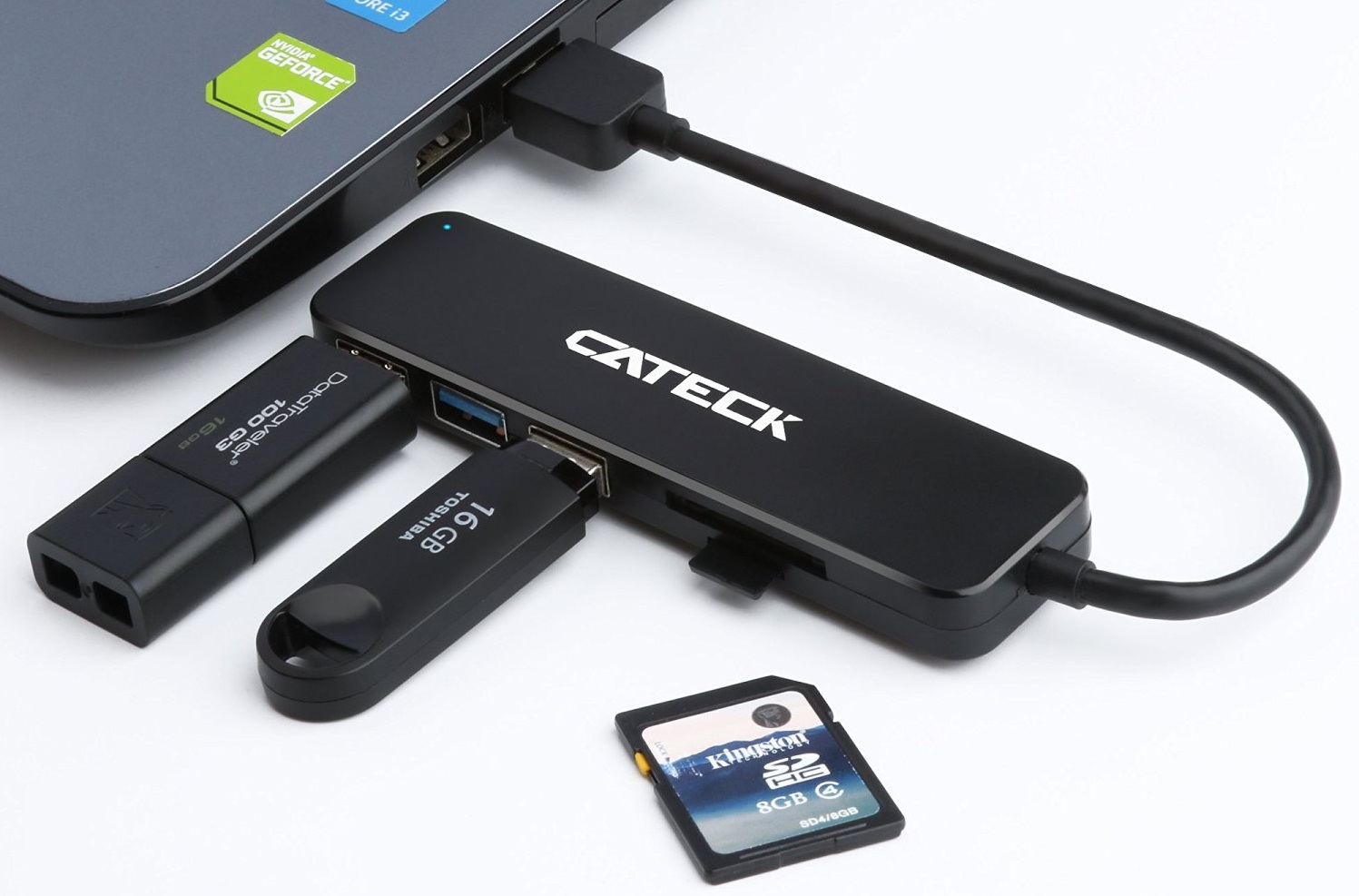 Recensione: Cateck Hub con 3 porte USB 3.0 e 2 Card Reader SD/TF - Hi ...