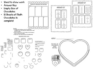 The Box of Chocolates Math Review - No More Glue