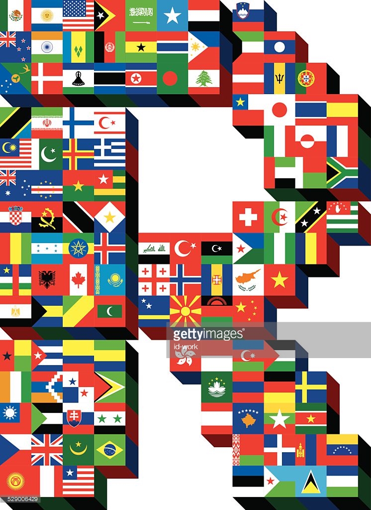 Heraldry of Life: ARTISTIC ALPHABET with Flags of the World