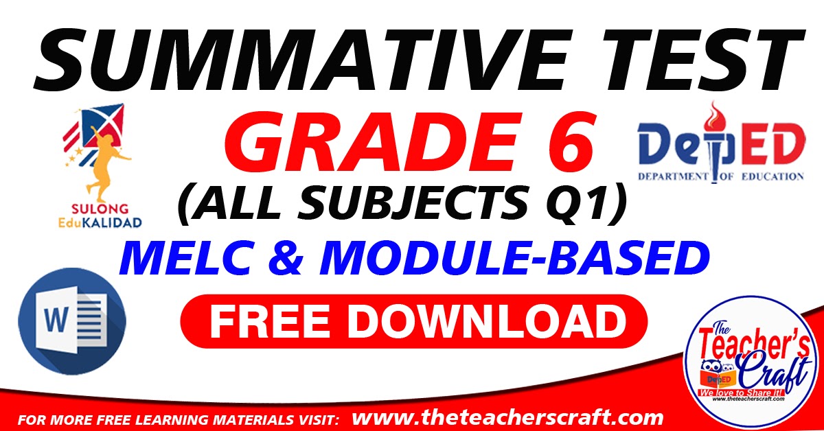 Summative Test Grade 6 All Subject Q1 The Teacher s Craft summative-test-grade-6-all-subject-q1-the-teacher-s-craft