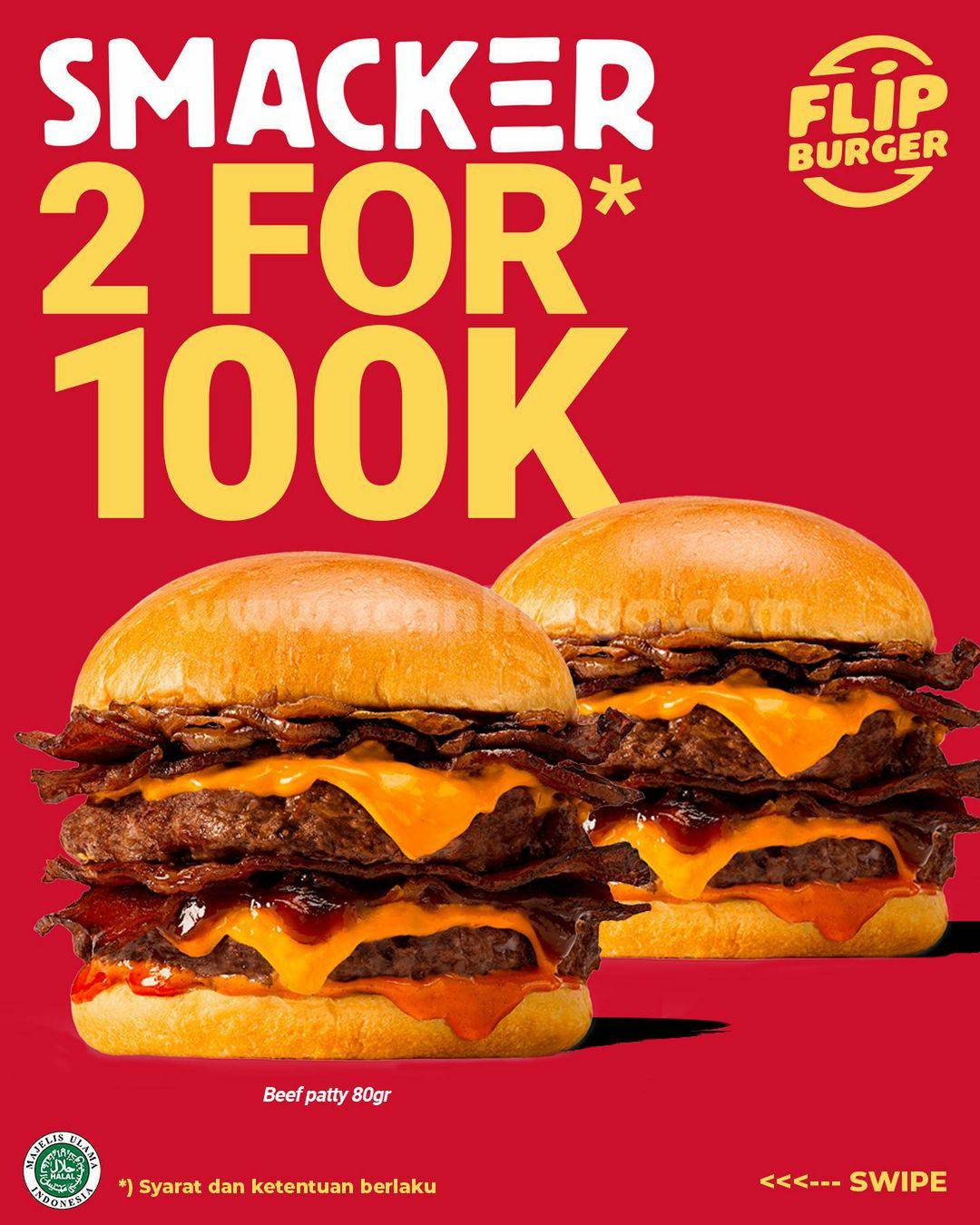 FLIP BURGER Promo VALUE DEALS! Harga mulai Rp. 19.000 - scanharga