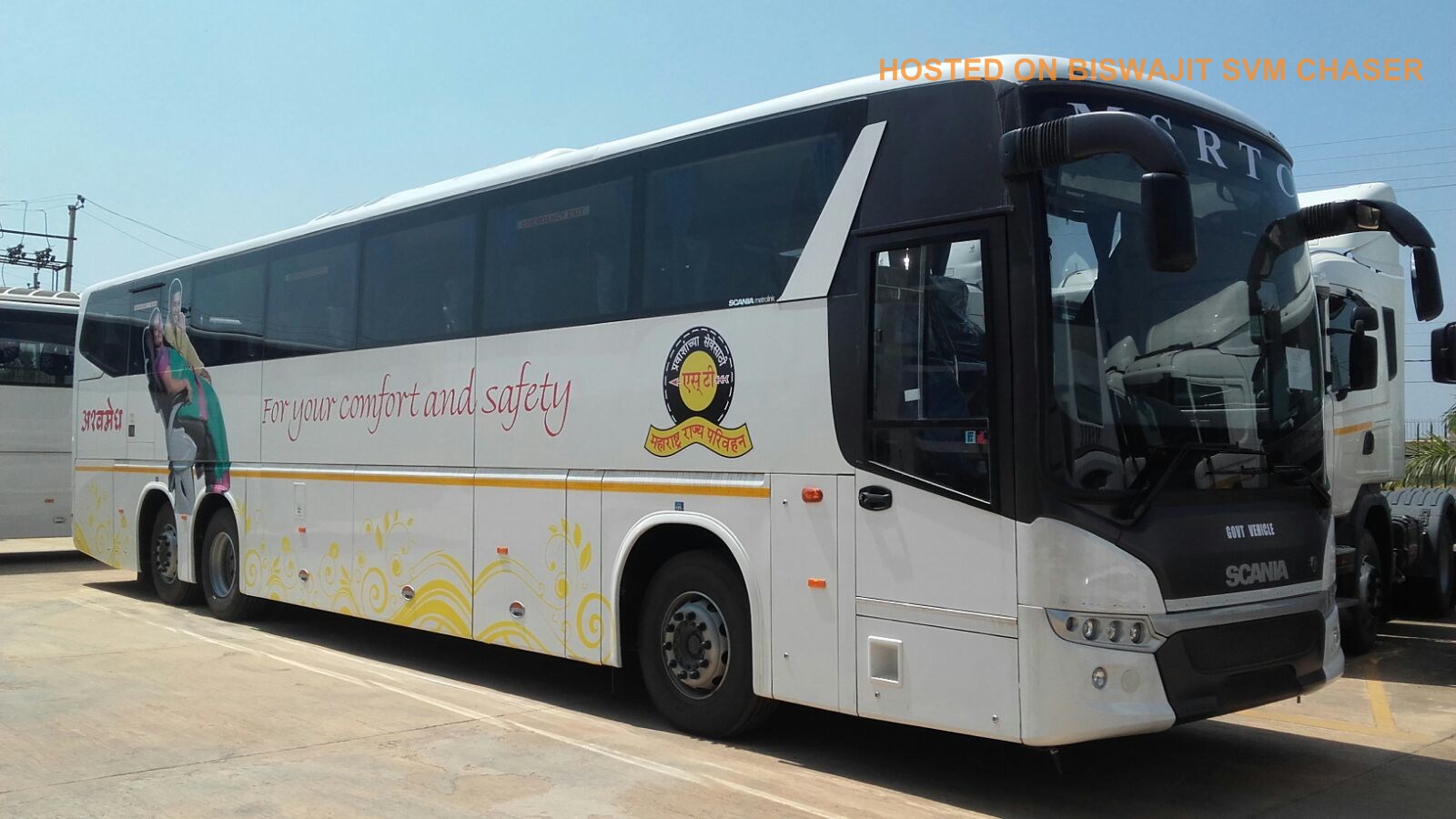 MSRTC Ashwamedh Scania Metrolink HD Multiaxle Semi Sleeper | Biswajit ...