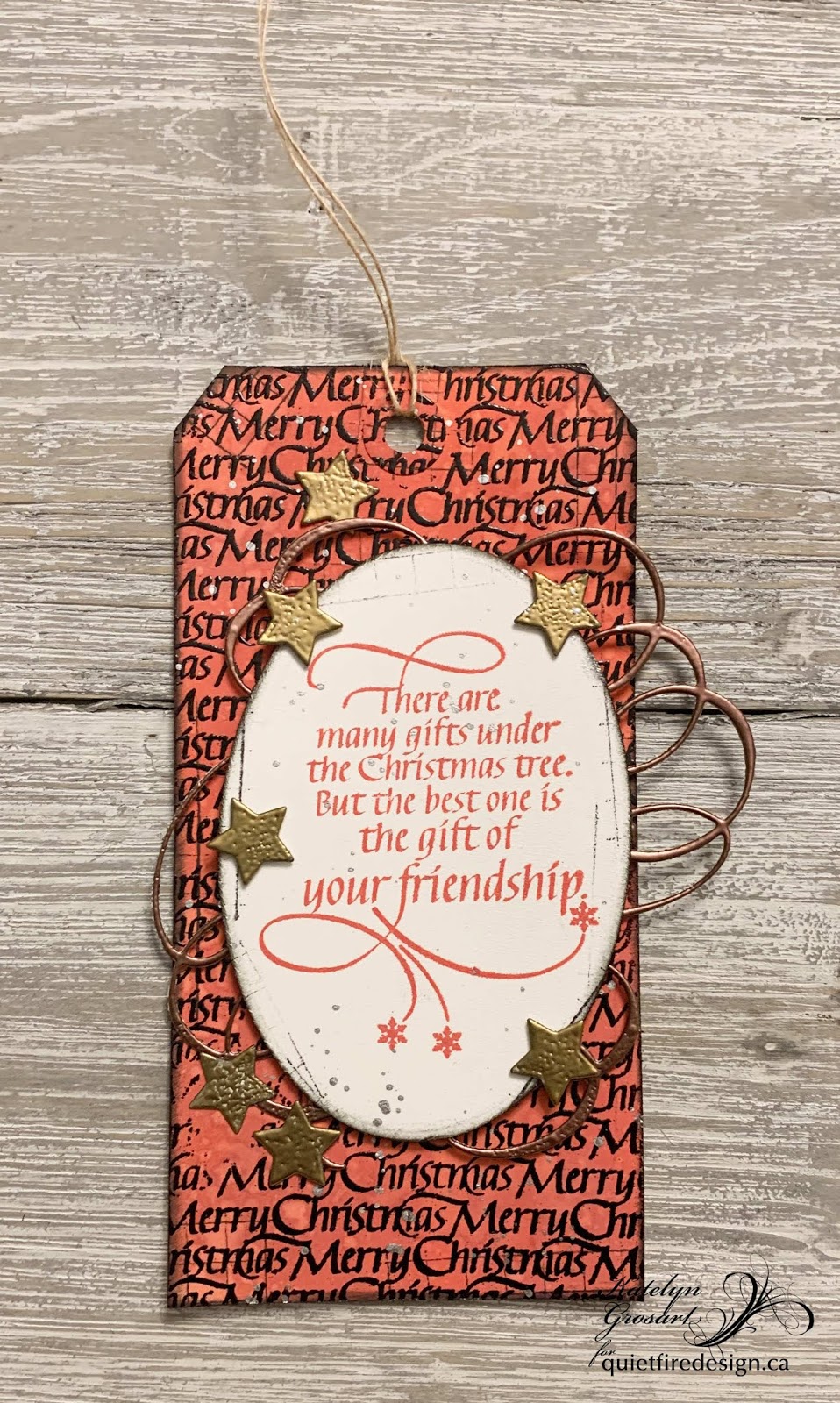 A Creative Journey: Gift of Your Friendship Tag