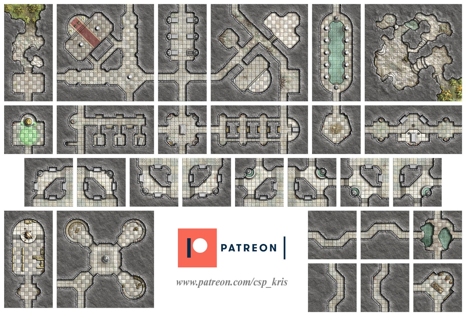 28 map tiles drawn this year ...still more to come. : r/battlemaps