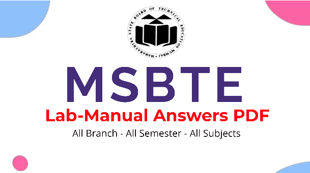MSBTE Solution Lab Manual Manual Answers PDF | All Branch Manual ...