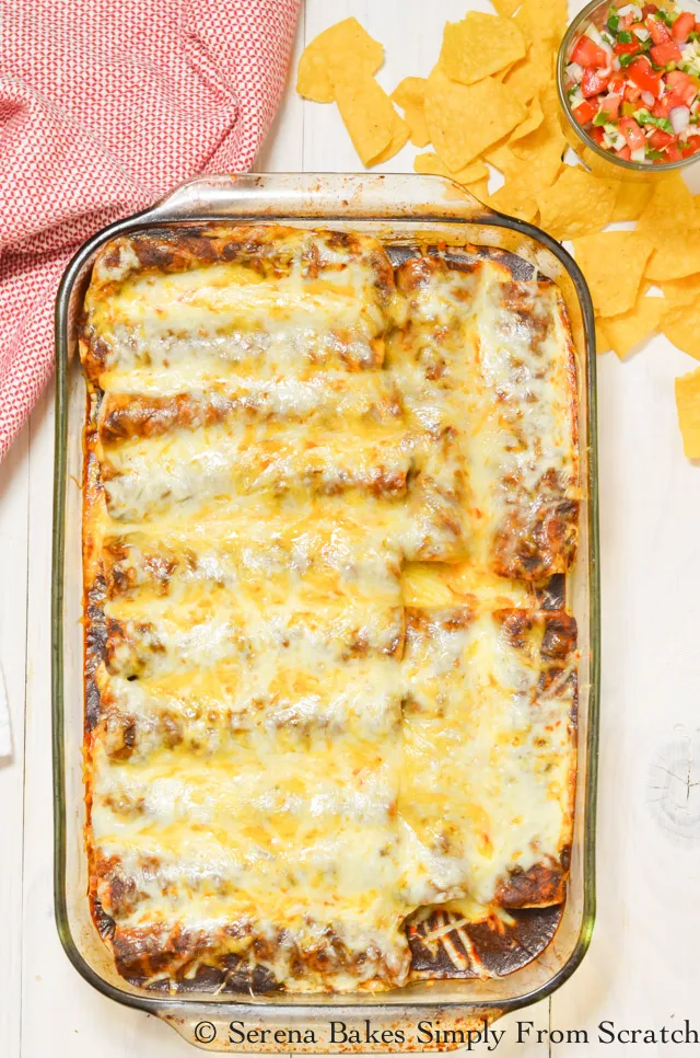 Shredded Beef Enchiladas | Serena Bakes Simply From Scratch