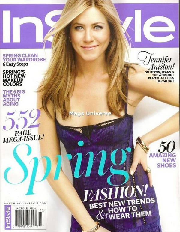 Smartologie: Jennifer Aniston for 'InStyle' Magazine March 2012 - FULL ...