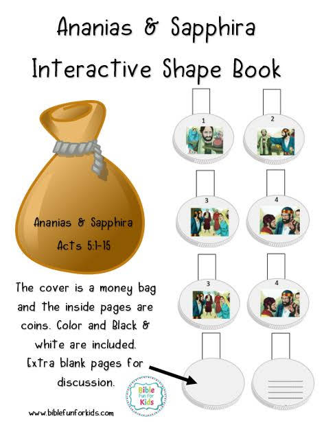 Ananias & Sapphira's Life | Bible Fun For Kids