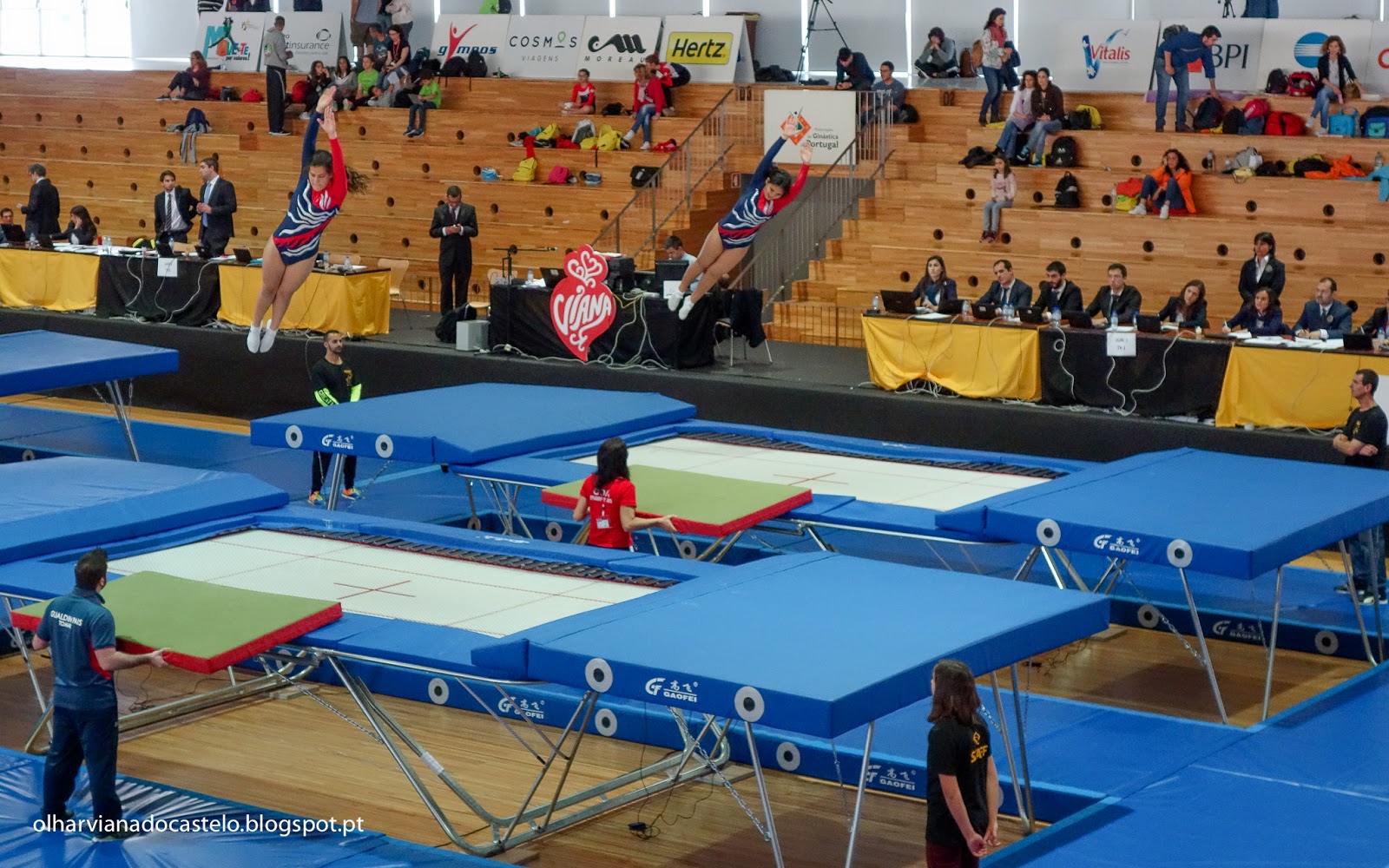 Viana acolheu a elite do Trampolim Nacional