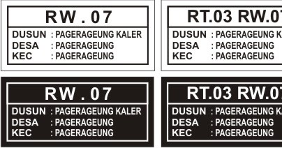 Download Contoh Stempel RT dan RW Format CDR - KARYAKU
