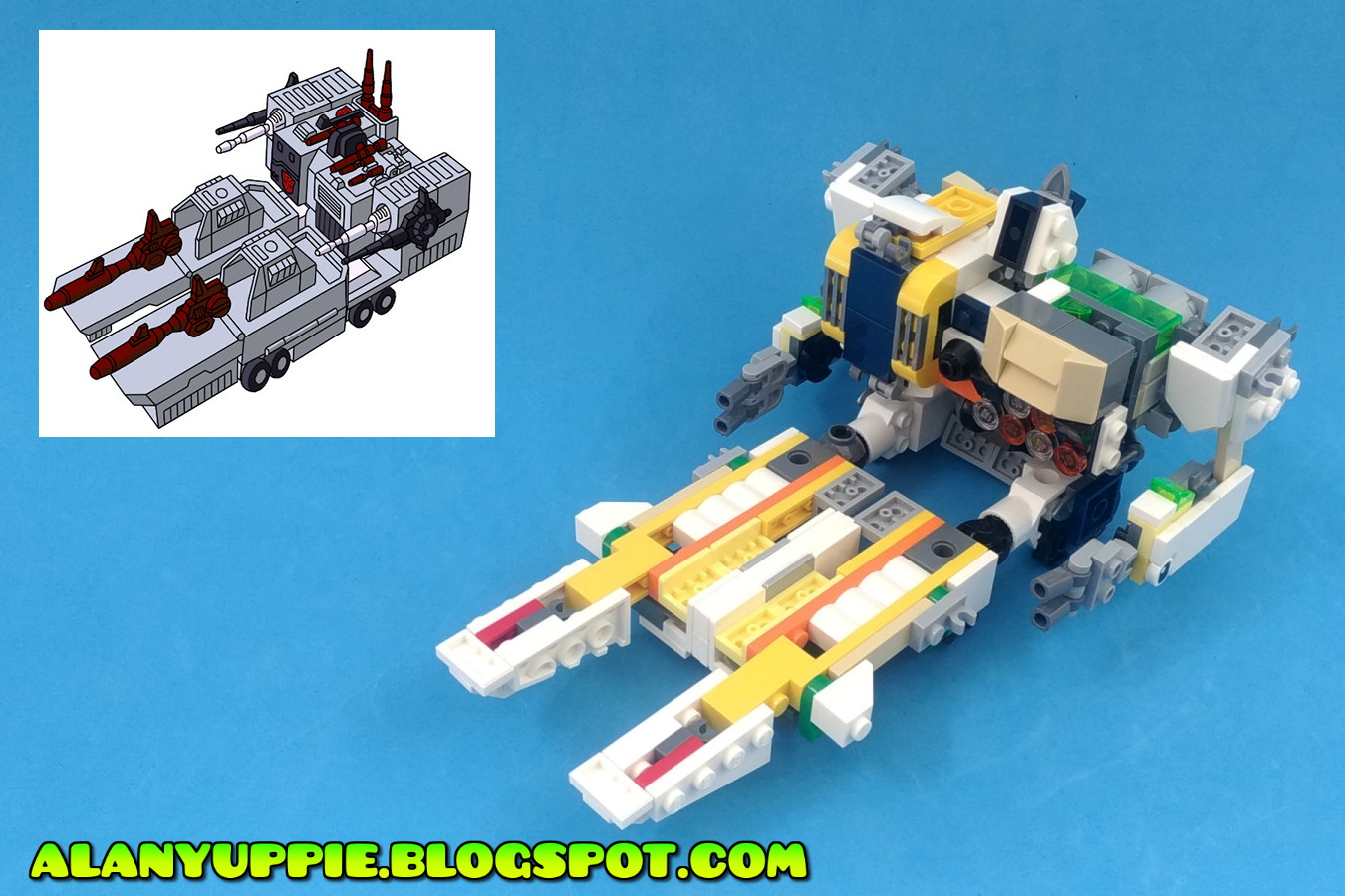 LEGO MOC Transformer Metroplex from LEGO 31115 Space mining mech by ...