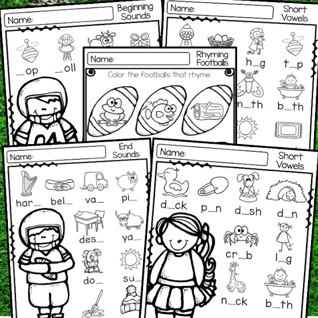 Football Themed Activities Pack and A FREEBIE | The Barefoot Teacher