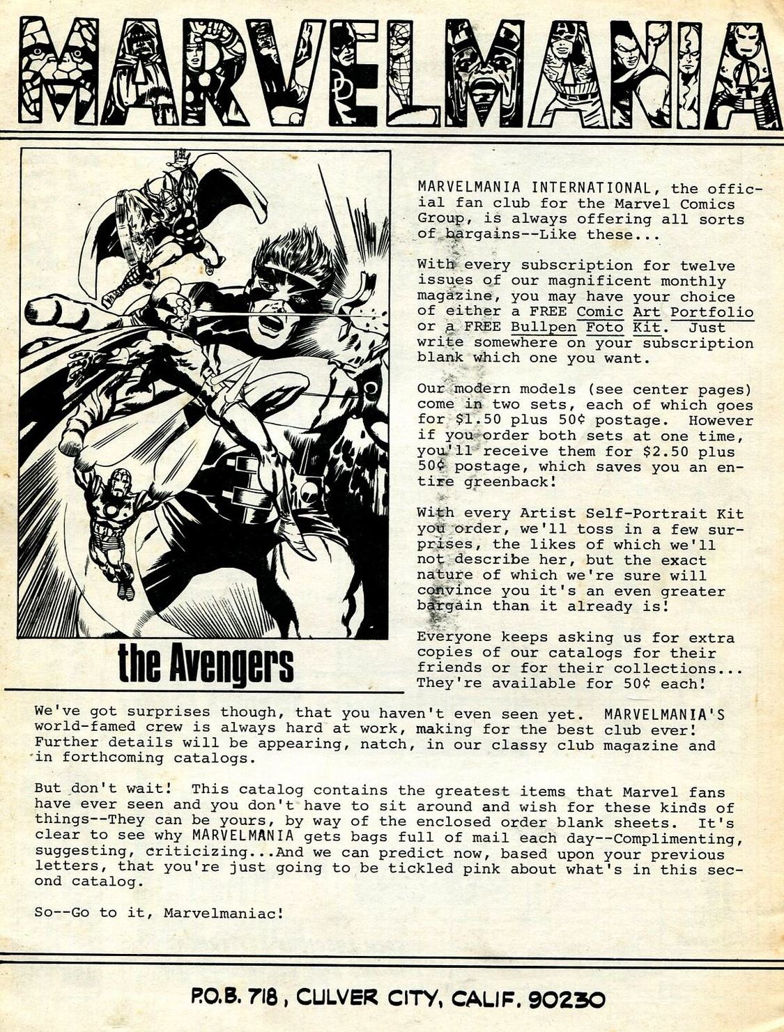 Cap'n's Comics: The Avengers #66 Cover by Barry Smith and John Buscema