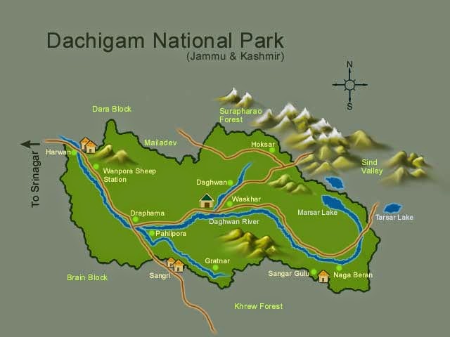23+ Dachigam National Park Map
