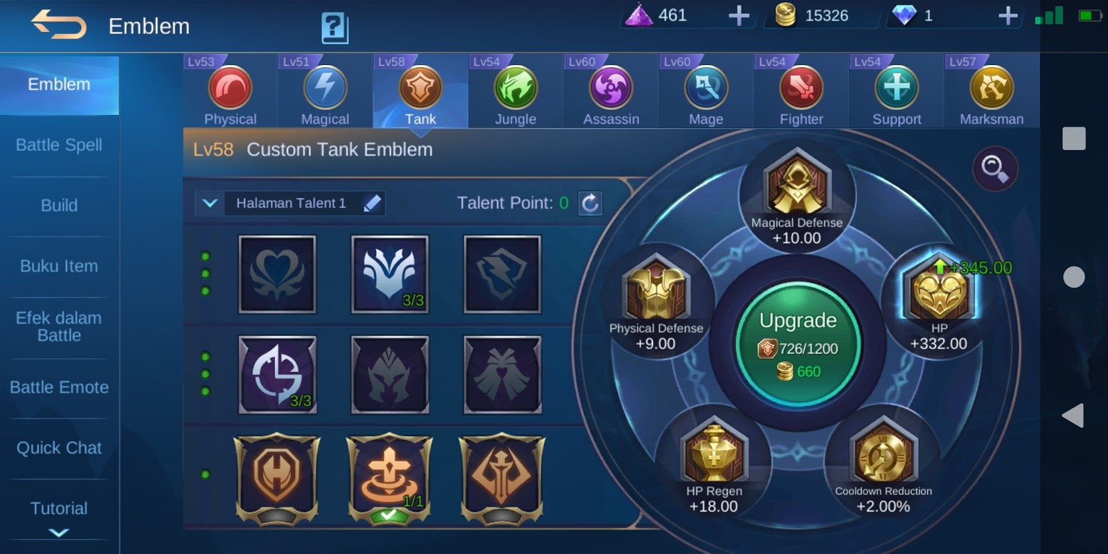 Build Johnson ala Patrick di Mobile Legend