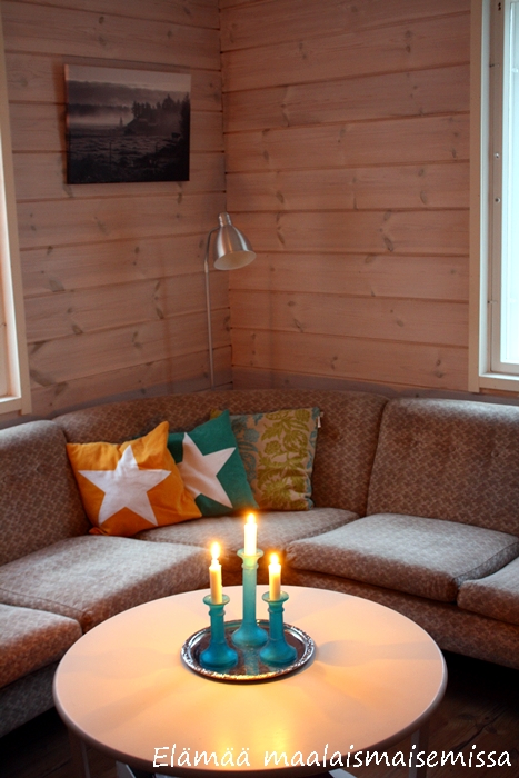 Oleskeluhuoneen sisustusta