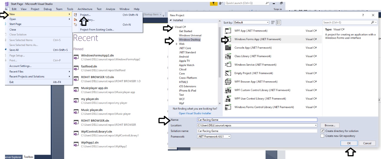 Rohit Programming zone: Car Racing Game in C# Visual Studio