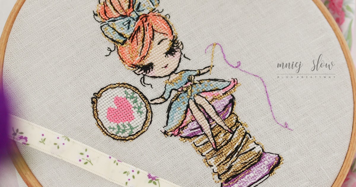 The girl and embroidery hoopps - Maria Demina (@LittleRoomInTheAttic ...