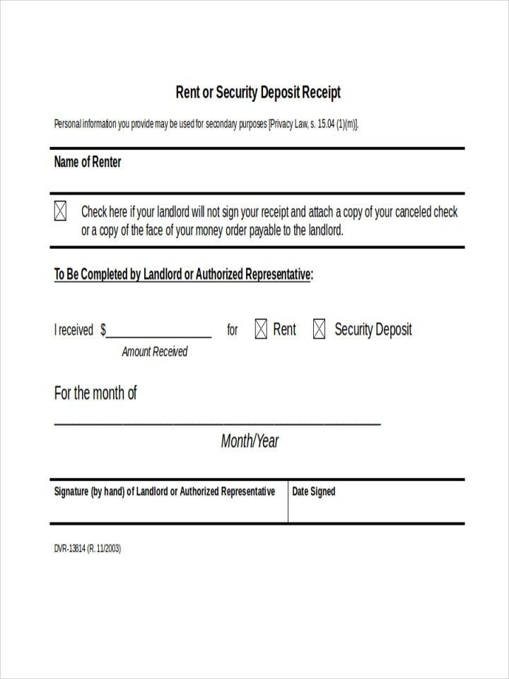 Printable Receipts For Work Done - Invoice Template