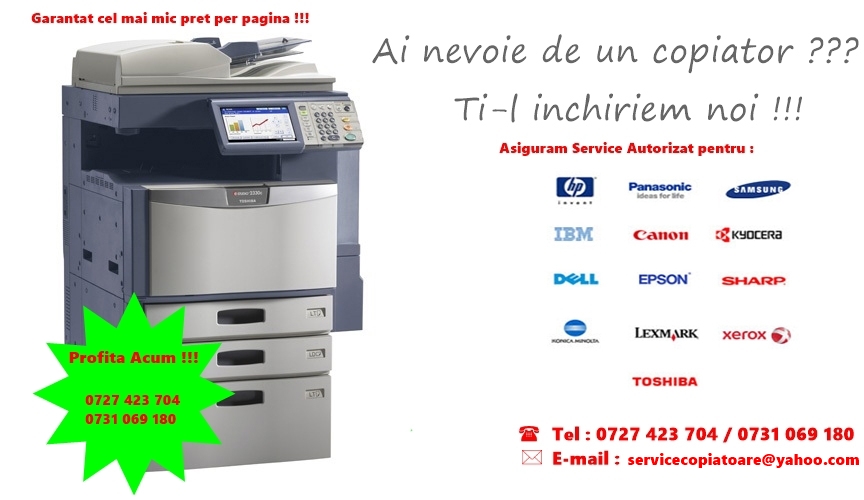 Service copiatoare si imprimante
