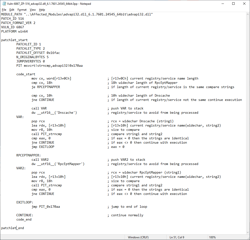 0patch Blog: 0day in Windows 7 and Server 2008 R2 Gets a Micropatch