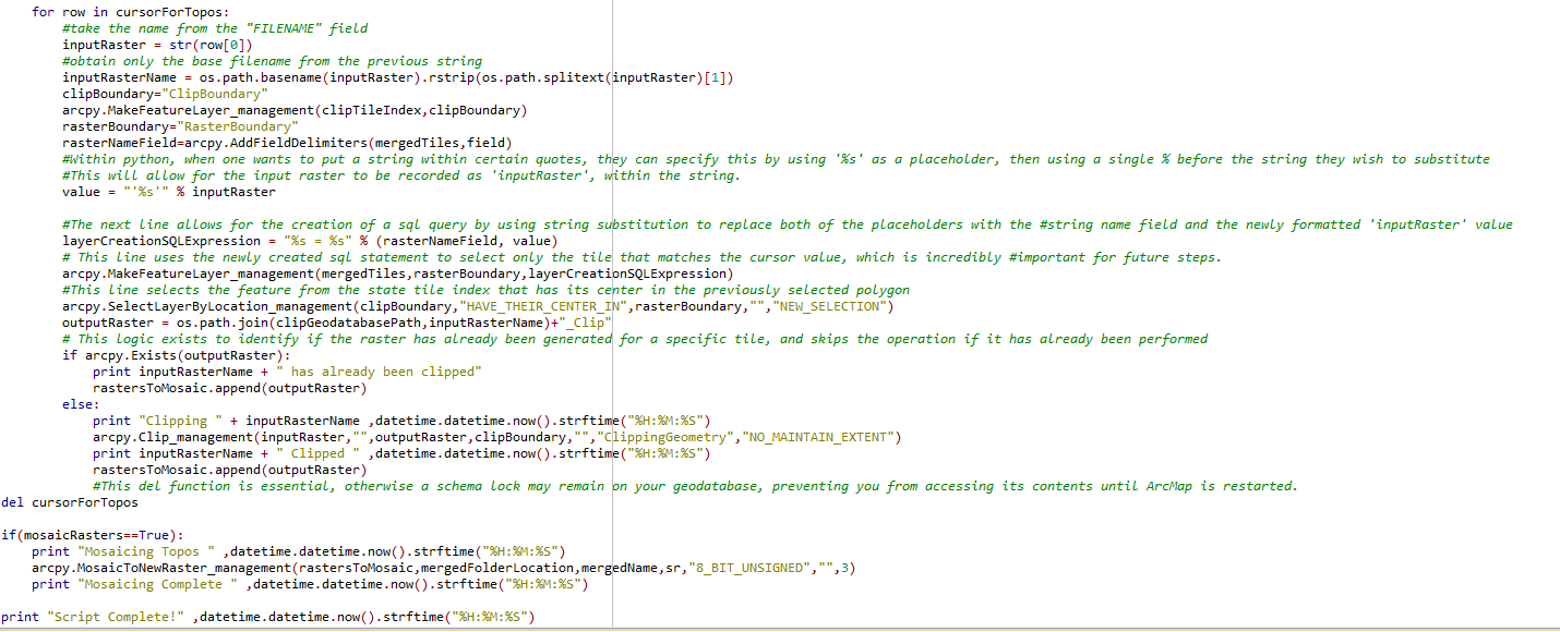 Geoprocessing With Scripting Geog 491 Exercise 8 Raster Processing With Booleans And Loops