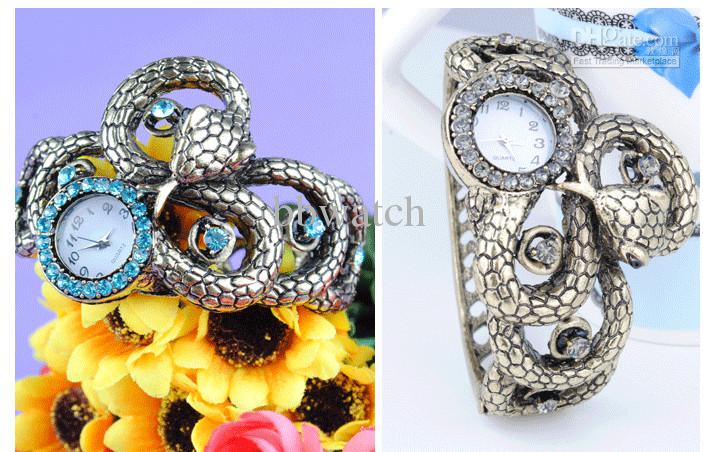 New Luxery Watches: Colored Snake Type Watches For Women