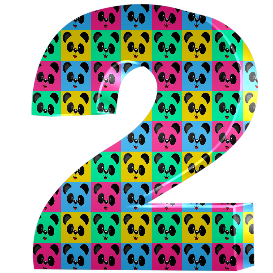 M. Michielin Alphabets: COLOUR PANDA BEAR ALPHABET, ICONS PNG AND ...