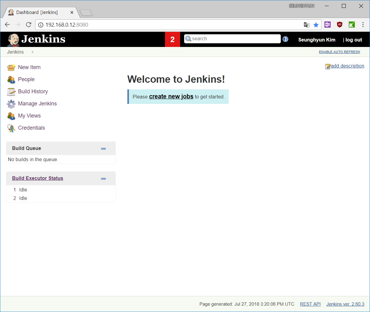 Missing you: [Automate Build] 5. Create New Item in Jenkins