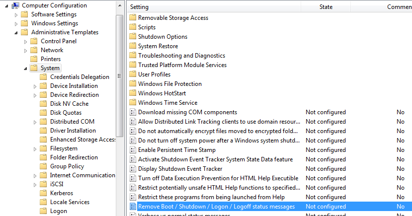 Disable the Shutdown & Logoff Status Messages On Your Computer