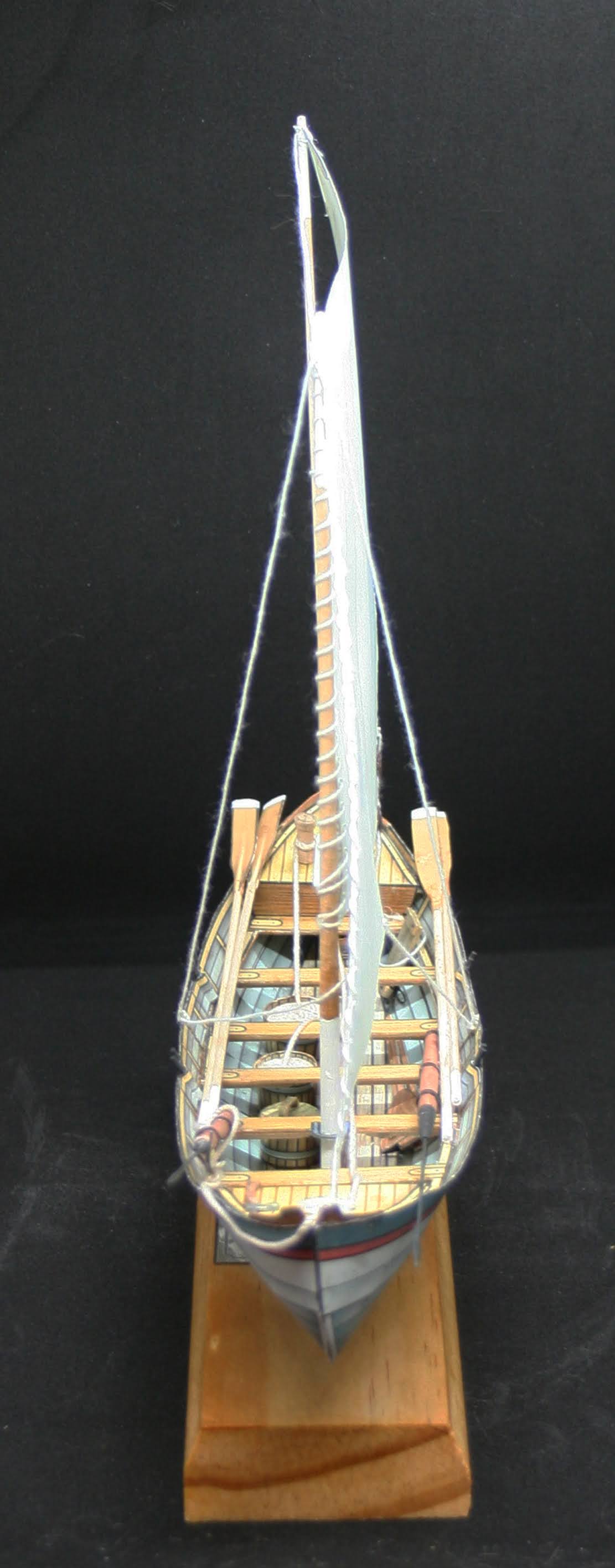 David's Paper Cuts: New Bedford Whaleboat Paper Model - Scale: ~1/30
