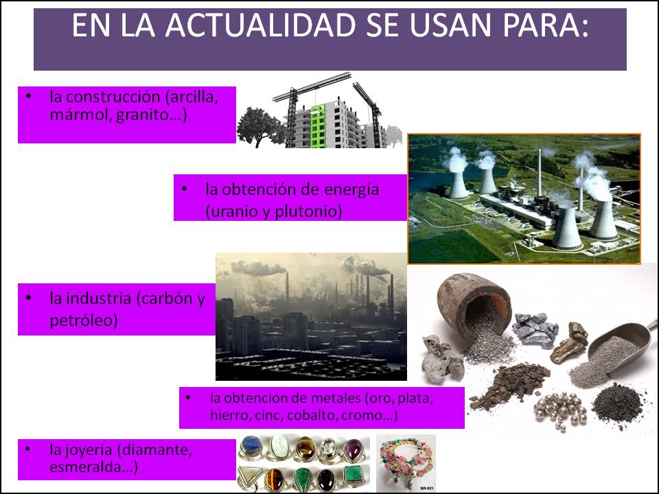 Cosas de niños para la escuela: USOS DE LAS ROCAS Y LOS MINERALES