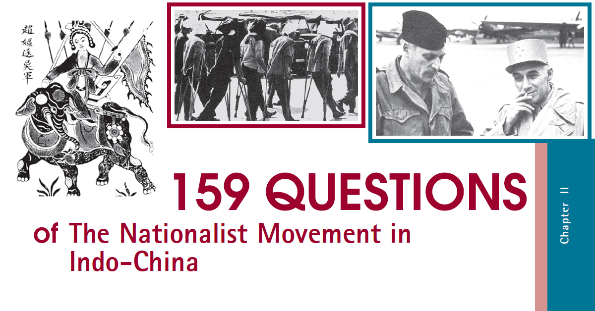 159 Questions of The Nationalist Movement in Indo-China