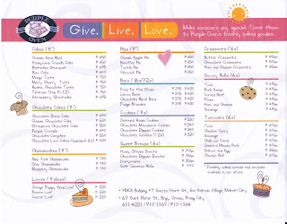 Menus in Manila: Purple Oven Menu