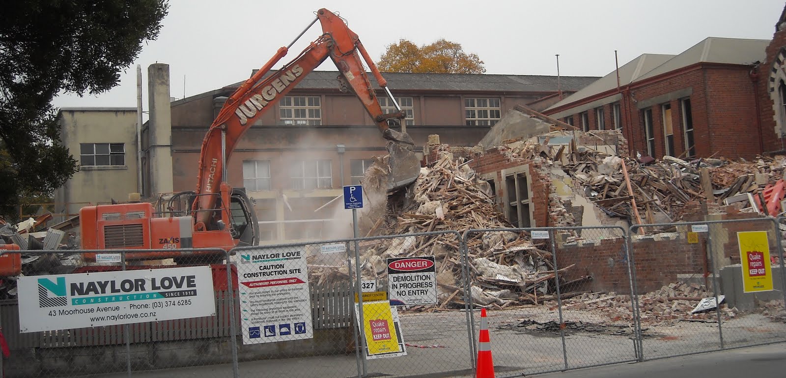 Woza Wanderer: Killer Quake. Cranmer Centre Demolition, Christchurch CBD