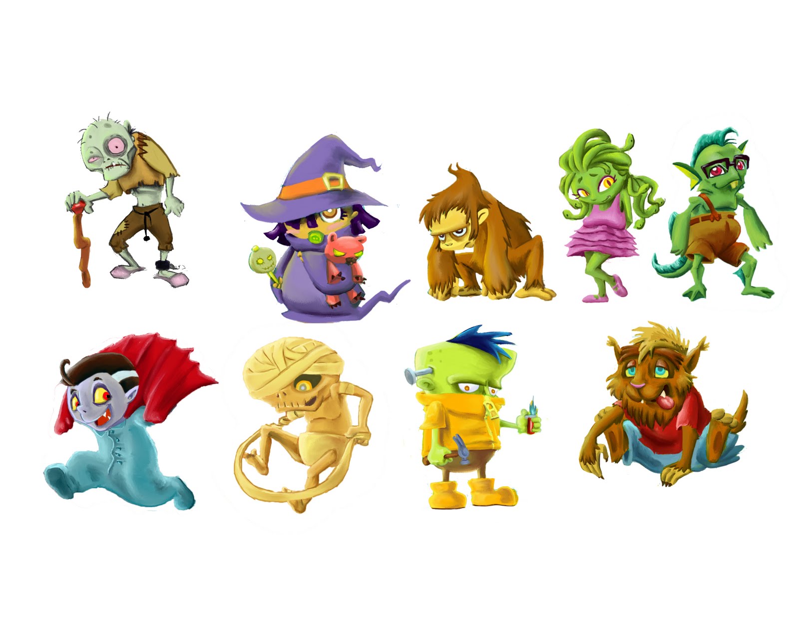 Red Bean Art: Monster Babies