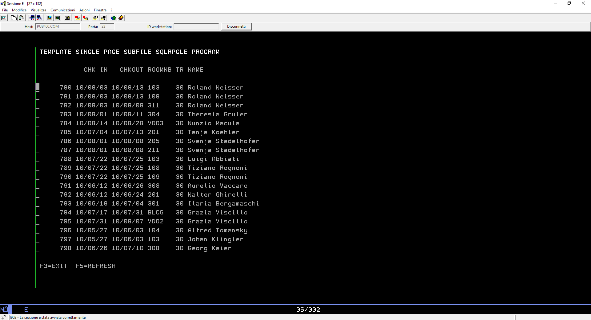 Fully Free RPG: Single Page Subfile SQLRPGLE Example Program