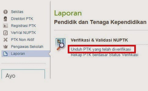 Cara Mengunduh Daftar Verval PTK di Padamu.siap.web.id - Berbagi Ilmu