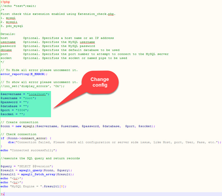 How To Test Mysql Connection In Php Computer Hardware And Networking